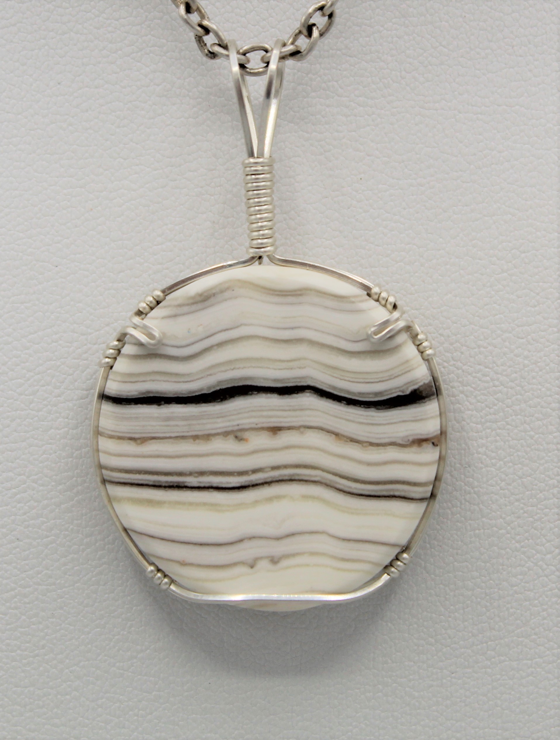 Zebra Calcite Pendants! | Spectral Stone Lapidary Arts