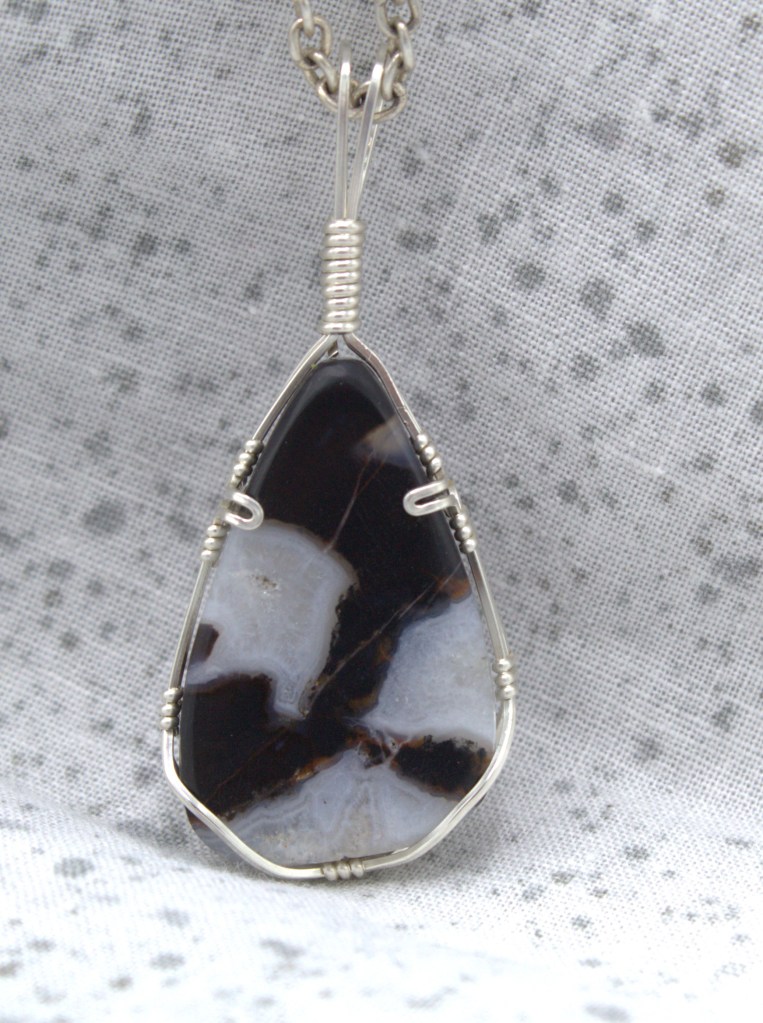 Zebra pendants and earrings | Spectral Stone Lapidary Arts