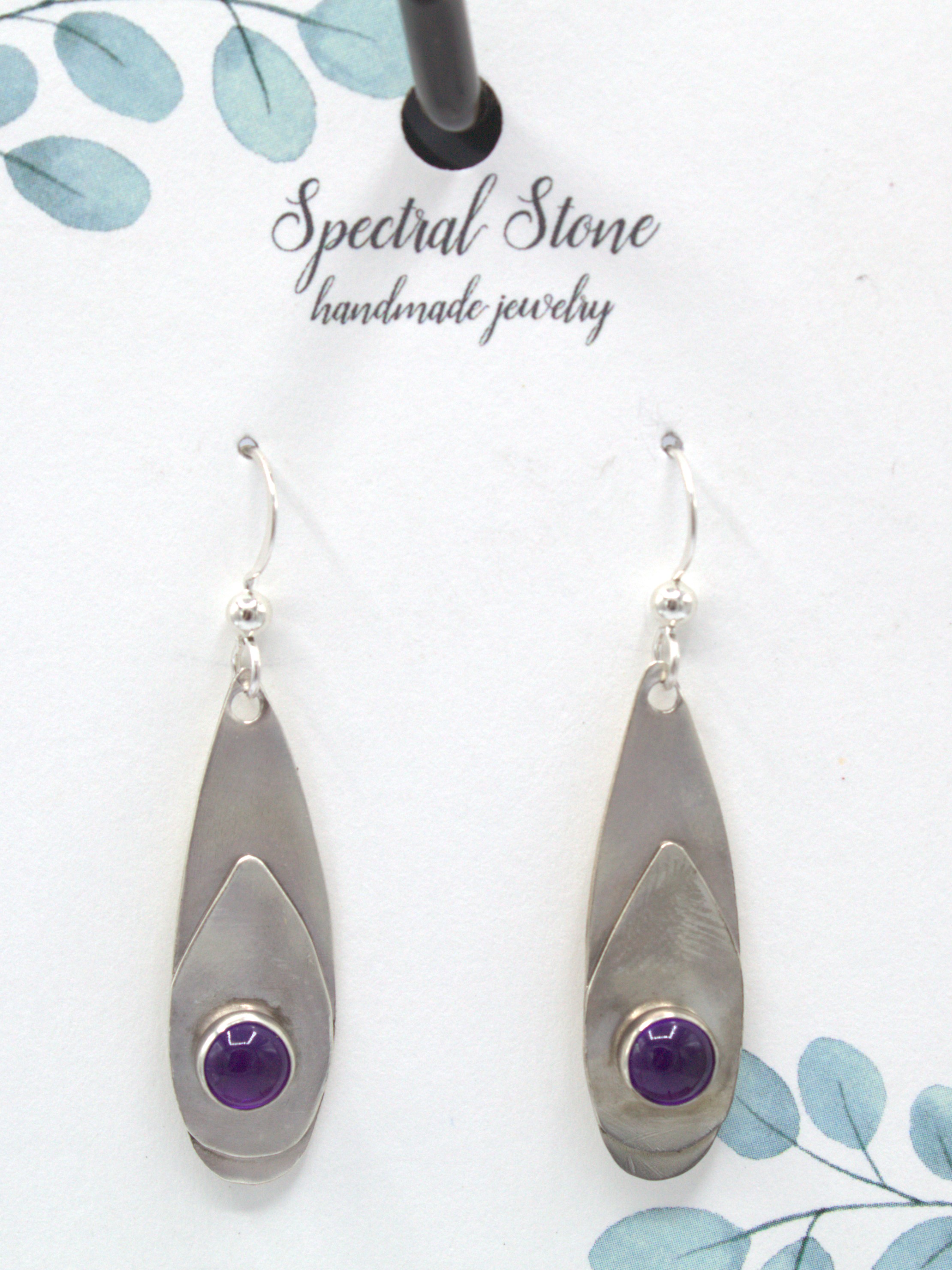 Amethyst Earrings 04 | Spectral Stone Lapidary Arts