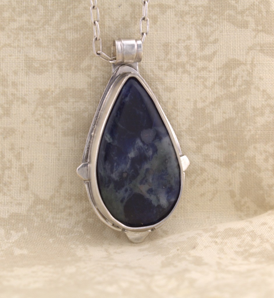 Sodalite pendants and earrings | Spectral Stone Lapidary Arts